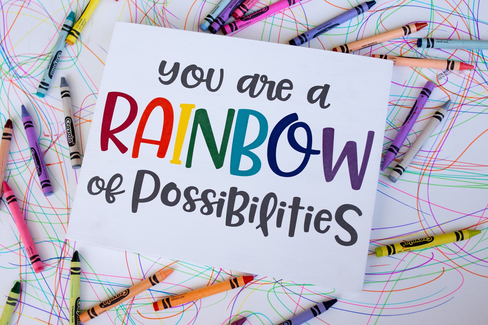 You Are A Rainbow of Possibilities Sign Rainbow Home Decor - Etsy UK