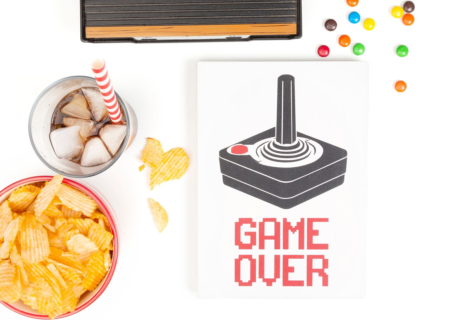 Gamer Sign Game Over Retro Video Game Home Decor Video Game Art Geek ...