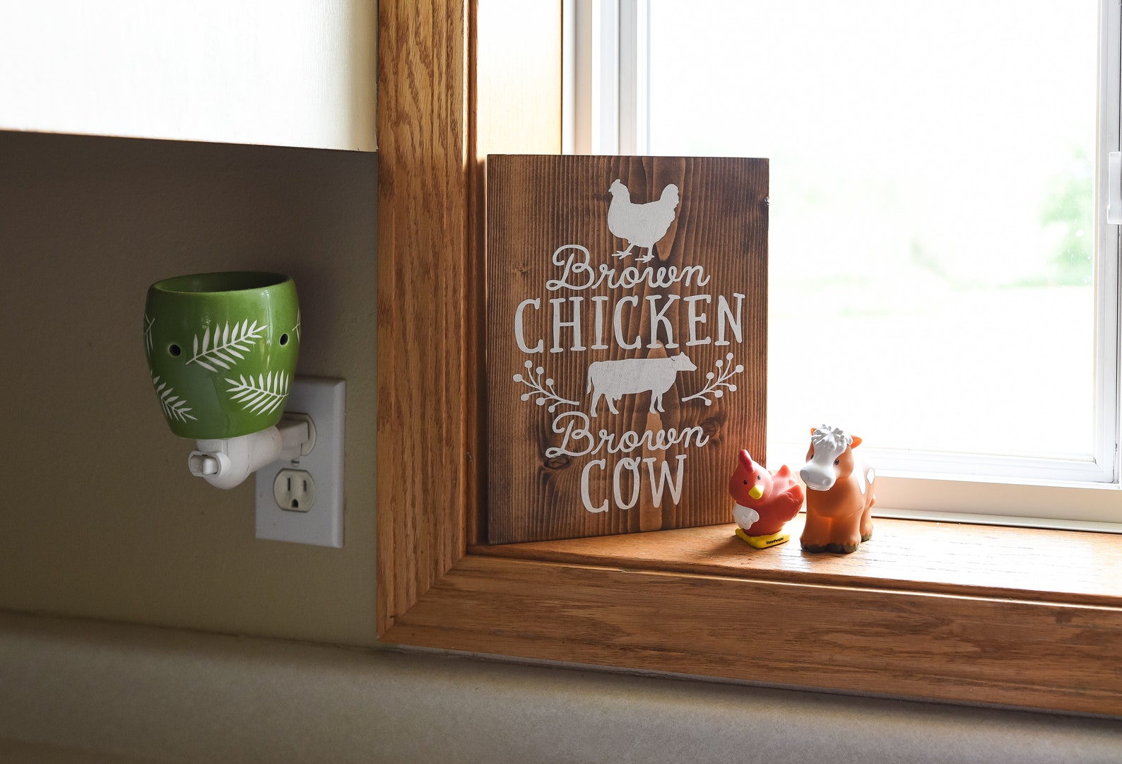 Chicken and Cow Sign - Farmhouse Chic Home Decor - Adult Humor - Farm ...