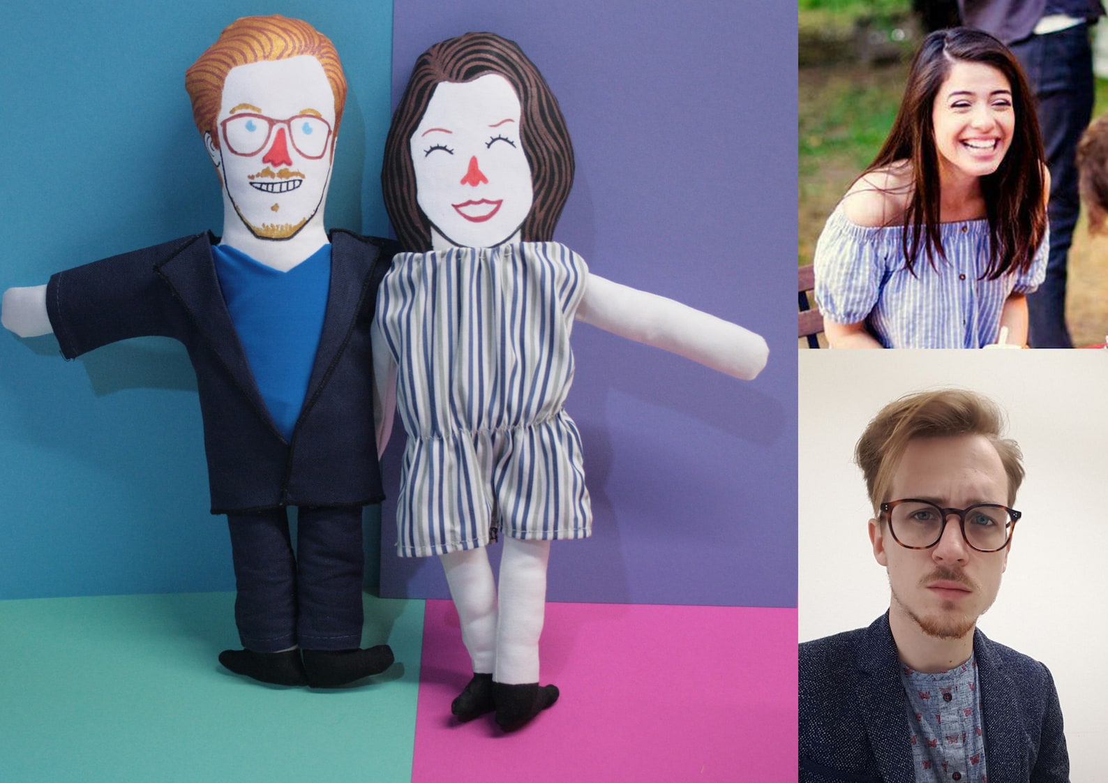 Custom Portrait Dolls couple Personalized Look-a-like Softies - Etsy