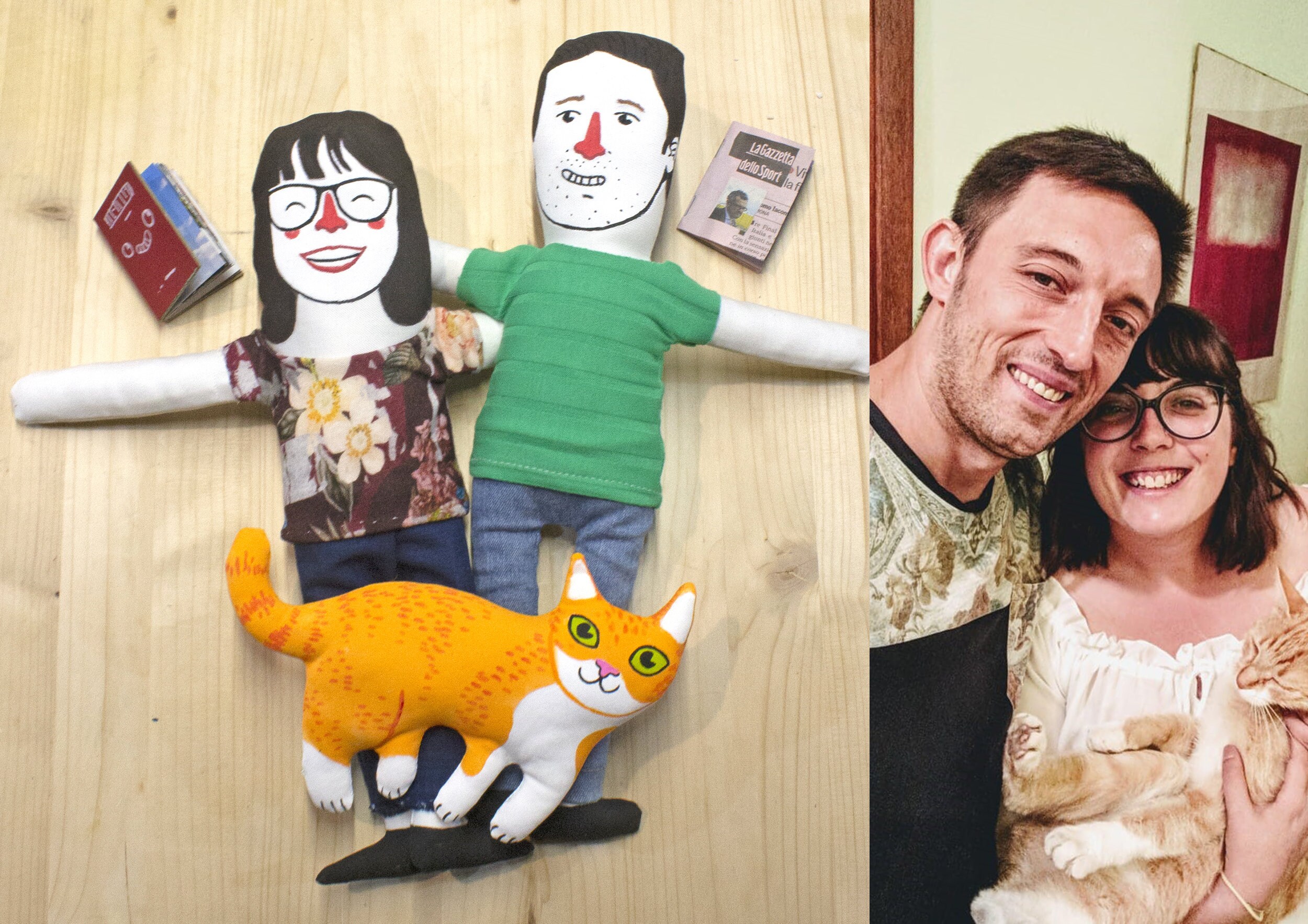 Custom Portrait Dolls couple Personalized Look-a-like Softies - Etsy