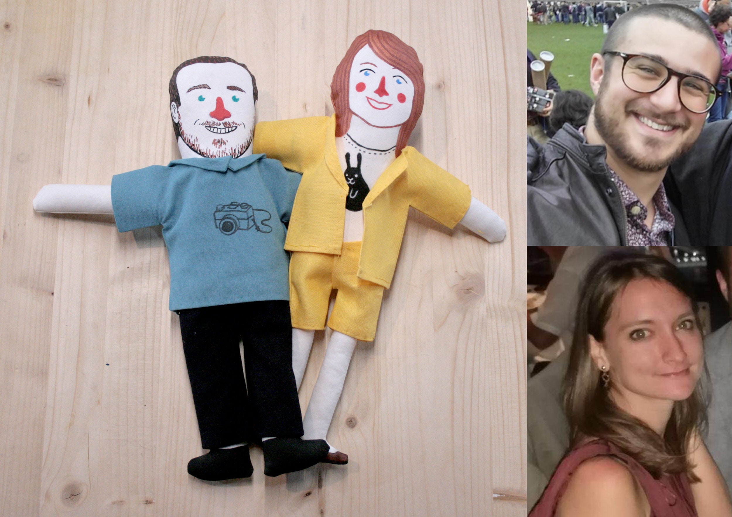 Custom Portrait Dolls couple Personalized Look-a-like Softies - Etsy