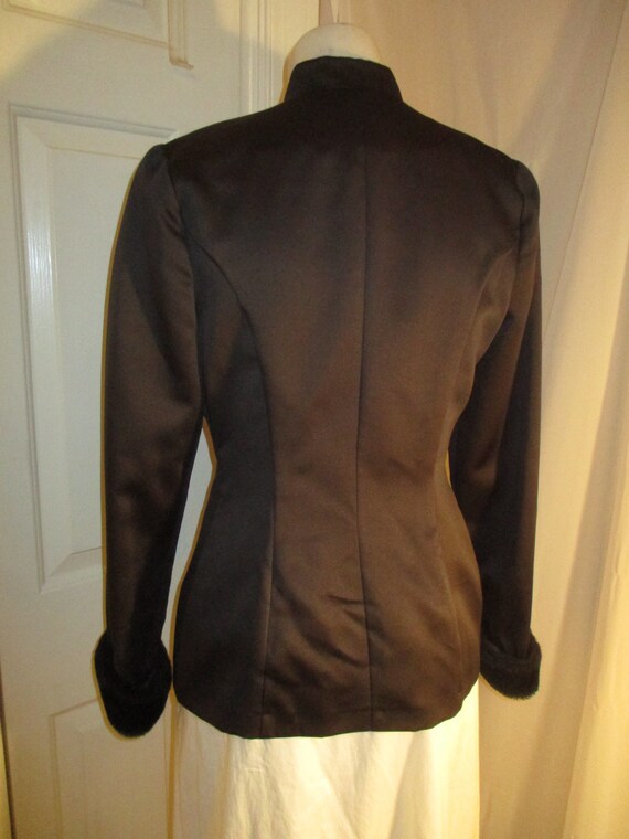 Cache mandarin style satin blazer/jacket - Gem