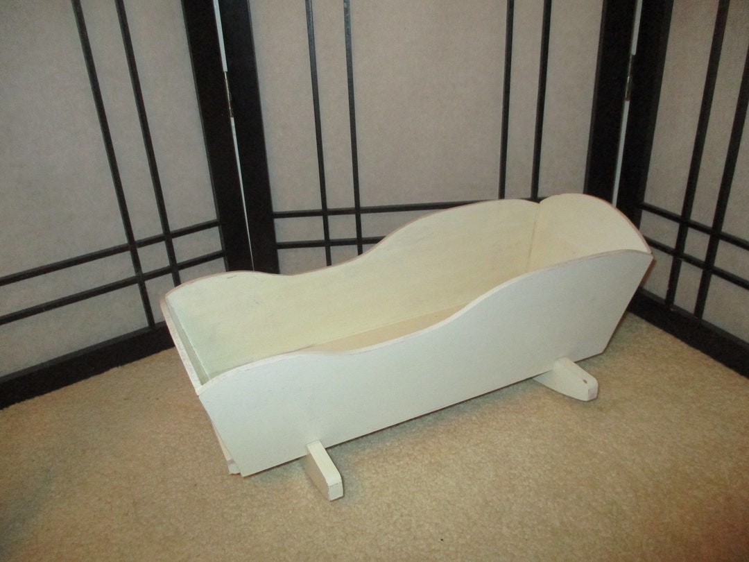 Hand Made Solid Wood Doll Cradle, Bed - Etsy