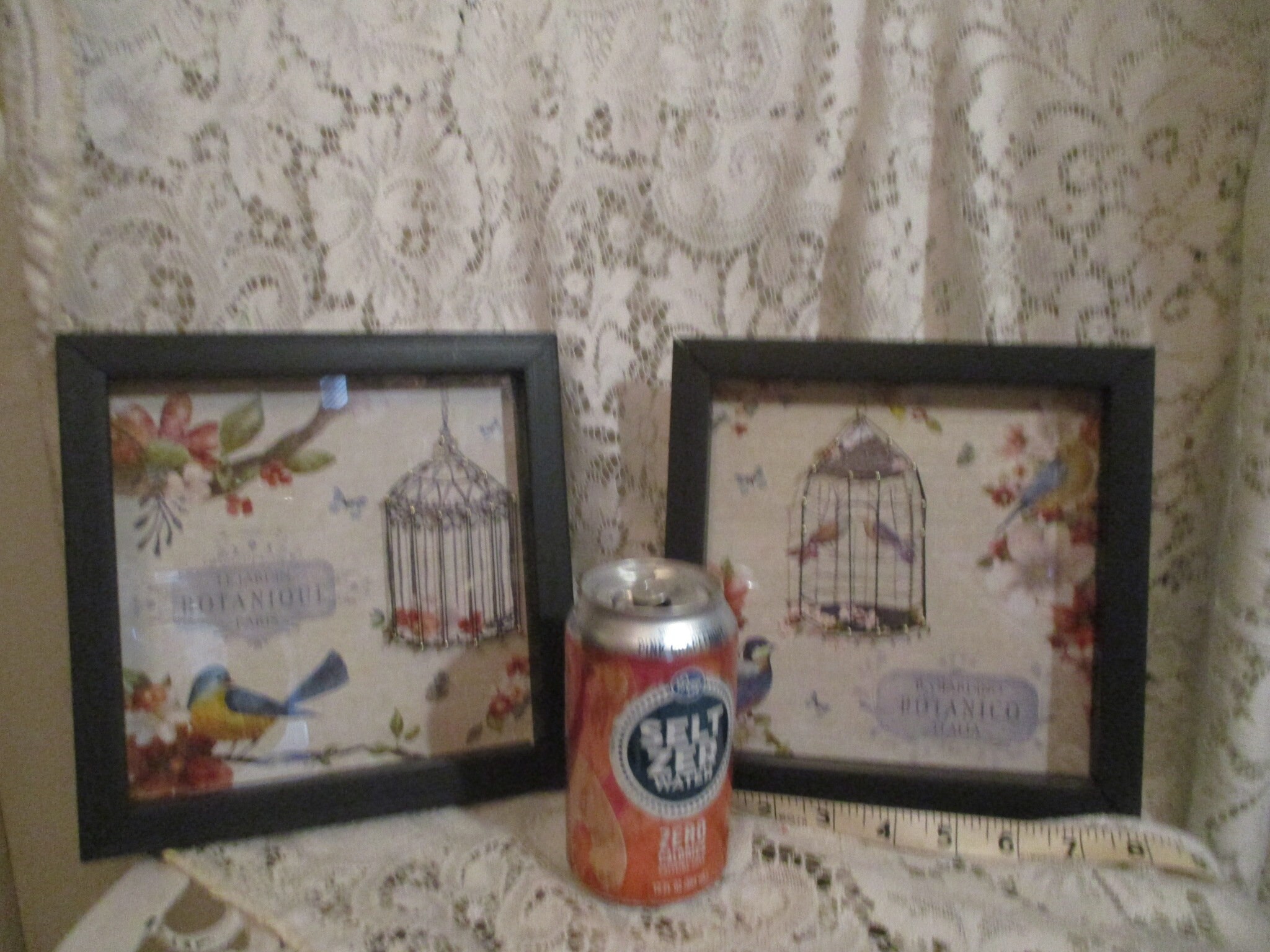 Pair Botanical String Art Shadow Box With Birds & Butterflies - Etsy