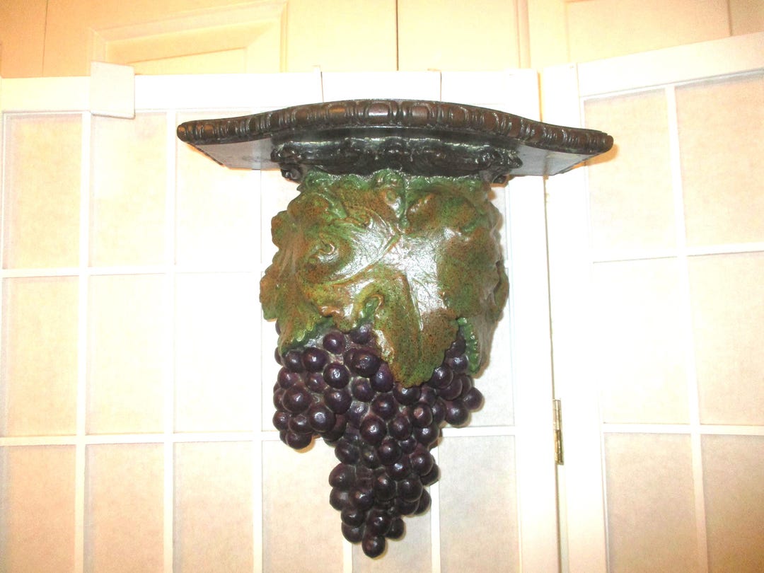 Vintage Small Grape Cluster Wall Shelf - Etsy