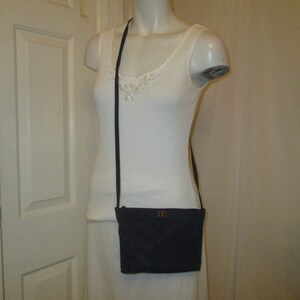 Navy DD Logo Canvas Cross Body Bag - Etsy