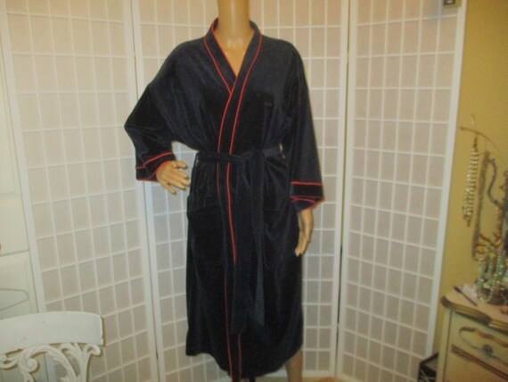 Christian Dior Monsieur velour wrap robe - Gem