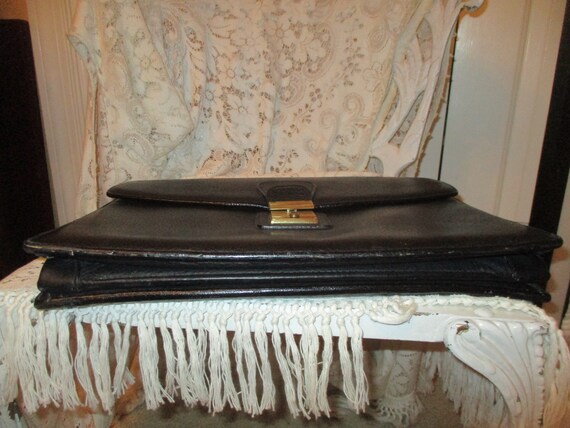 Joseph Daniel pebbled leather top handle briefcase - Gem