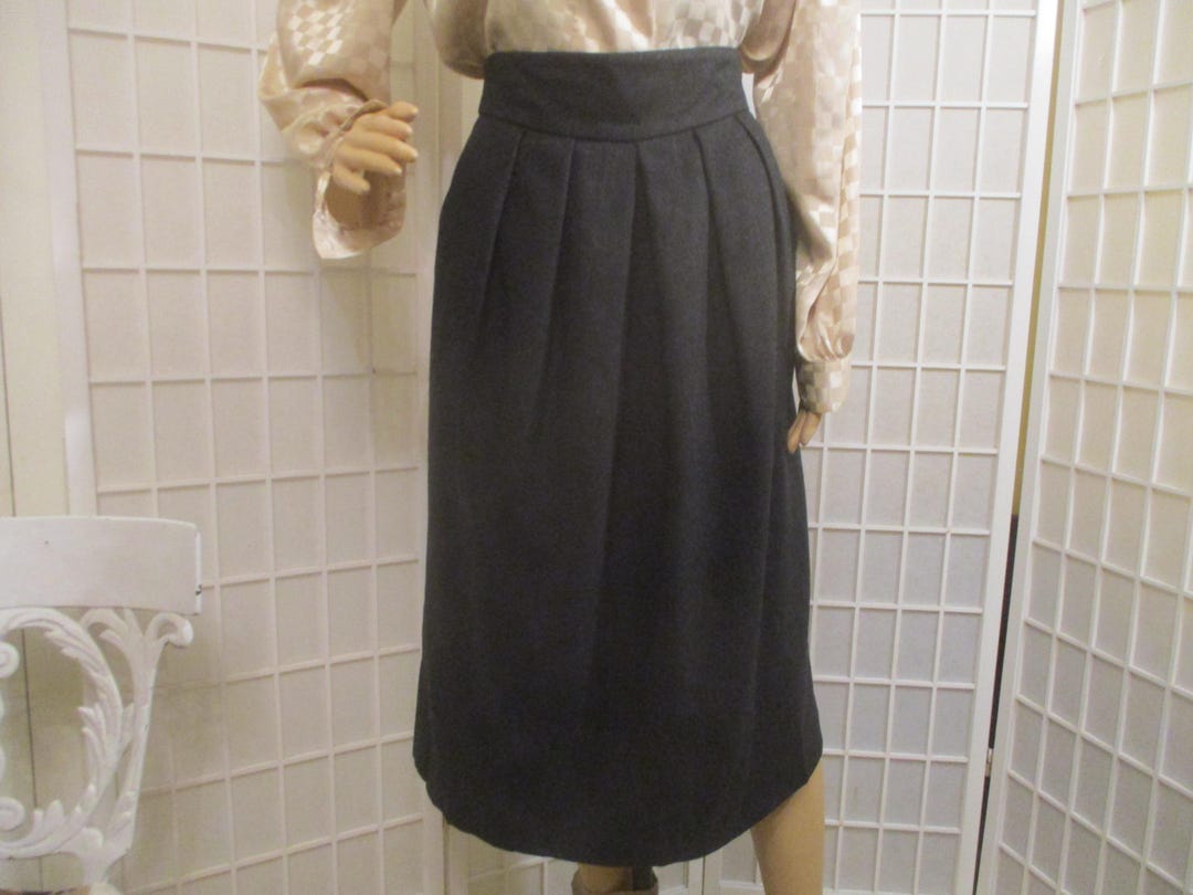 Ellen Tracy Wool Blend High Waist Strait Skirt - Etsy