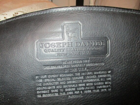 Joseph Daniel pebbled leather top handle briefcase - Gem