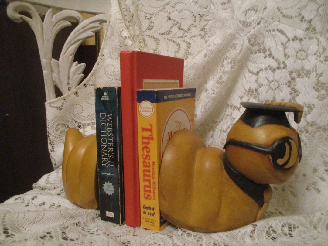 Ceramic Bookworm Bookends - Etsy
