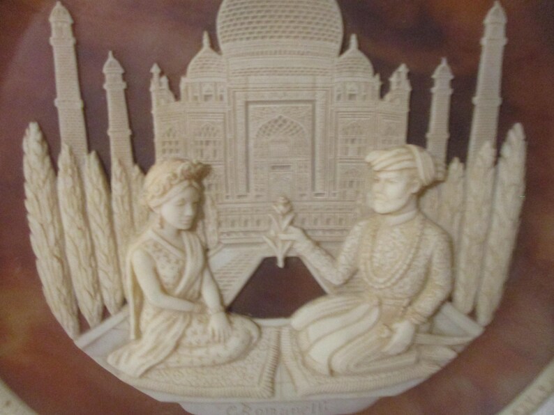 Incolay Studios Great Romances of History "the Taj Mahal Lovers" Stone ...