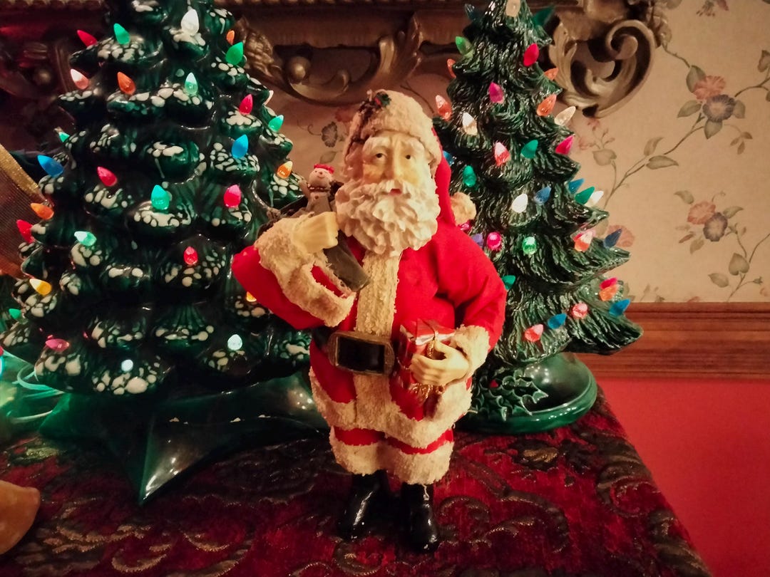 Vintage Santa Figure - Etsy