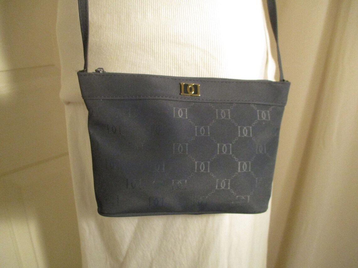 Navy DD Logo Canvas Cross Body Bag - Etsy