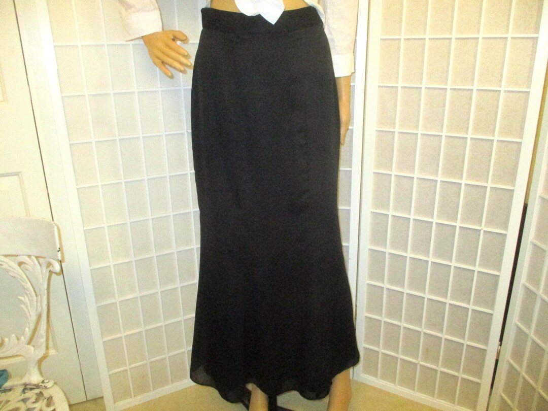 Gantos Vintage Maxi Trumpet Dress Skirt - Etsy