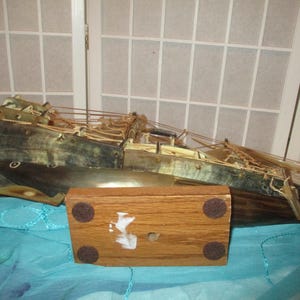 Large Handmade 2 Mast Sailing Ship Model Made of Horn - Etsy