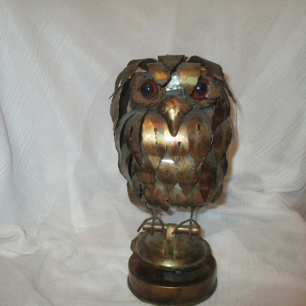 Vintage Metal Owl - Etsy