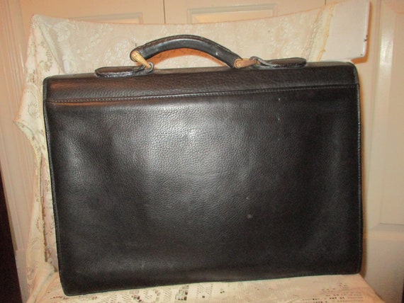 Joseph Daniel pebbled leather top handle briefcase - Gem