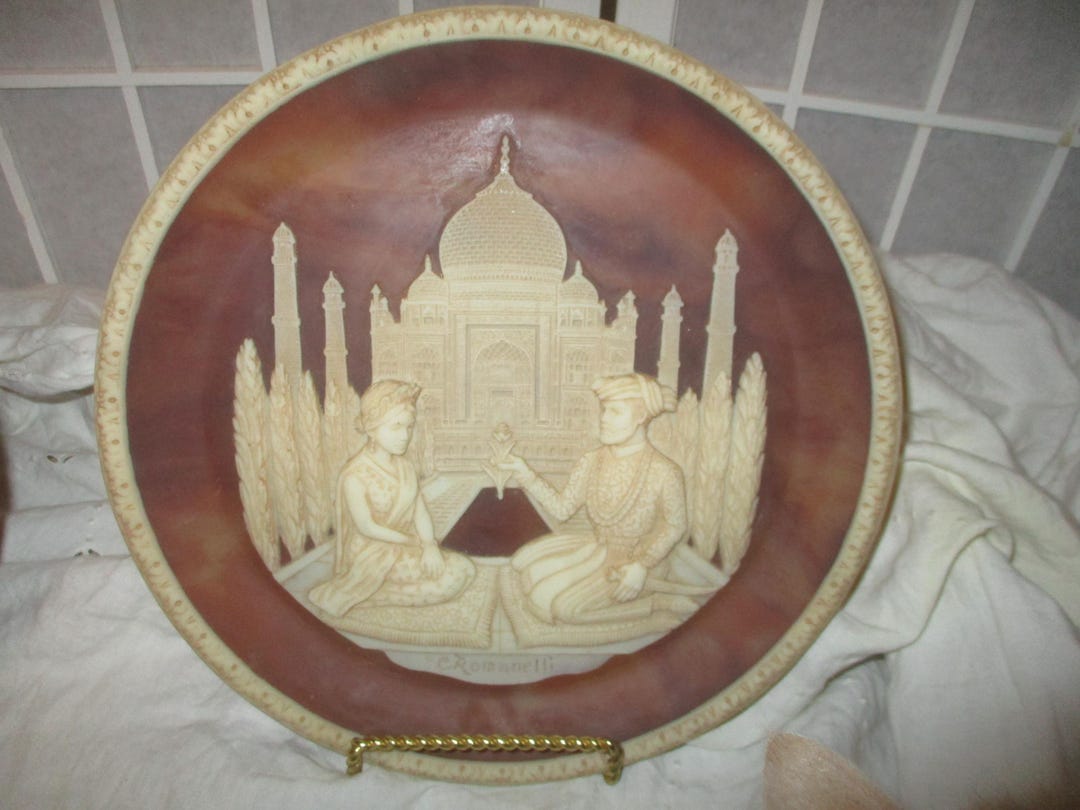 Incolay Studios Great Romances of History "the Taj Mahal Lovers" Stone ...