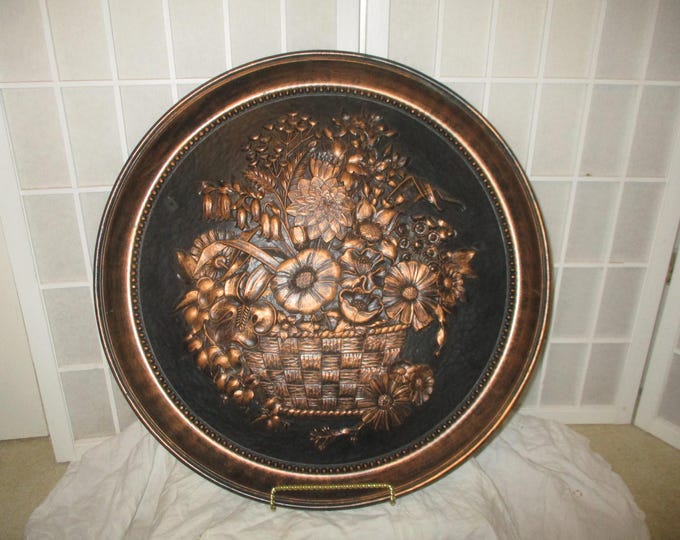 Huge Coppercraft Guild Charger/plate/tray Wall Hanging - Etsy