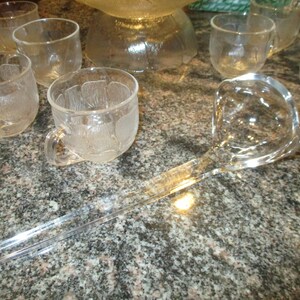 Vintage Arcoroc fleur Glass Punch Bowl Set - Etsy