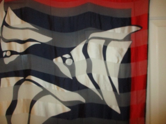 Talbots silk Angel fish scarf - Gem