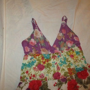 Boho Tiered Cotton Patchwork Sundress - Etsy