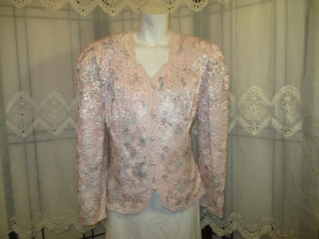 Nah Nah Collection by Jonathan Tait Lace Blazer - Etsy