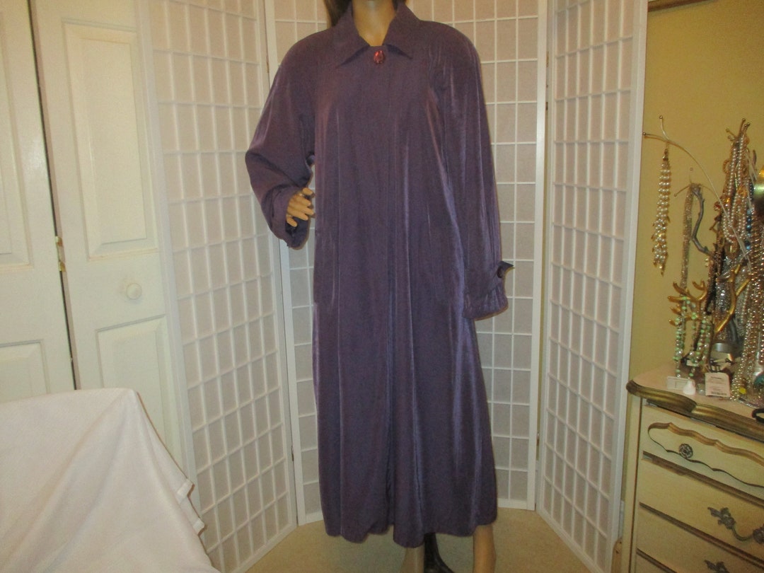 Vintage Gantos Purple Full Cut Long Rain/trench/overcoat - Etsy