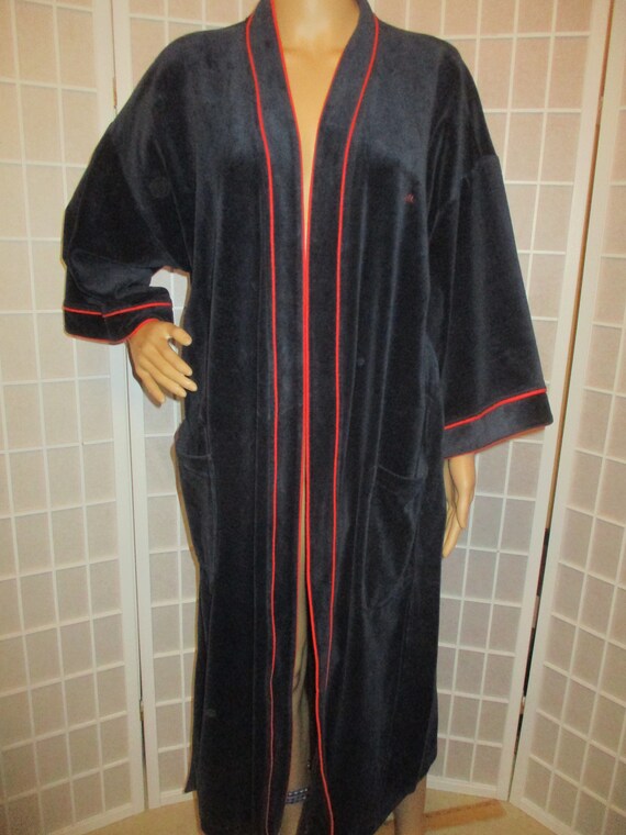 Christian Dior Monsieur velour wrap robe - Gem