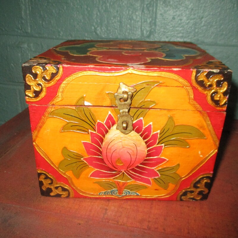 Painted Wood Box - Etsy