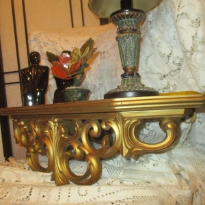 Syroco Ornate Gold Wall Table/shelf/console - Etsy