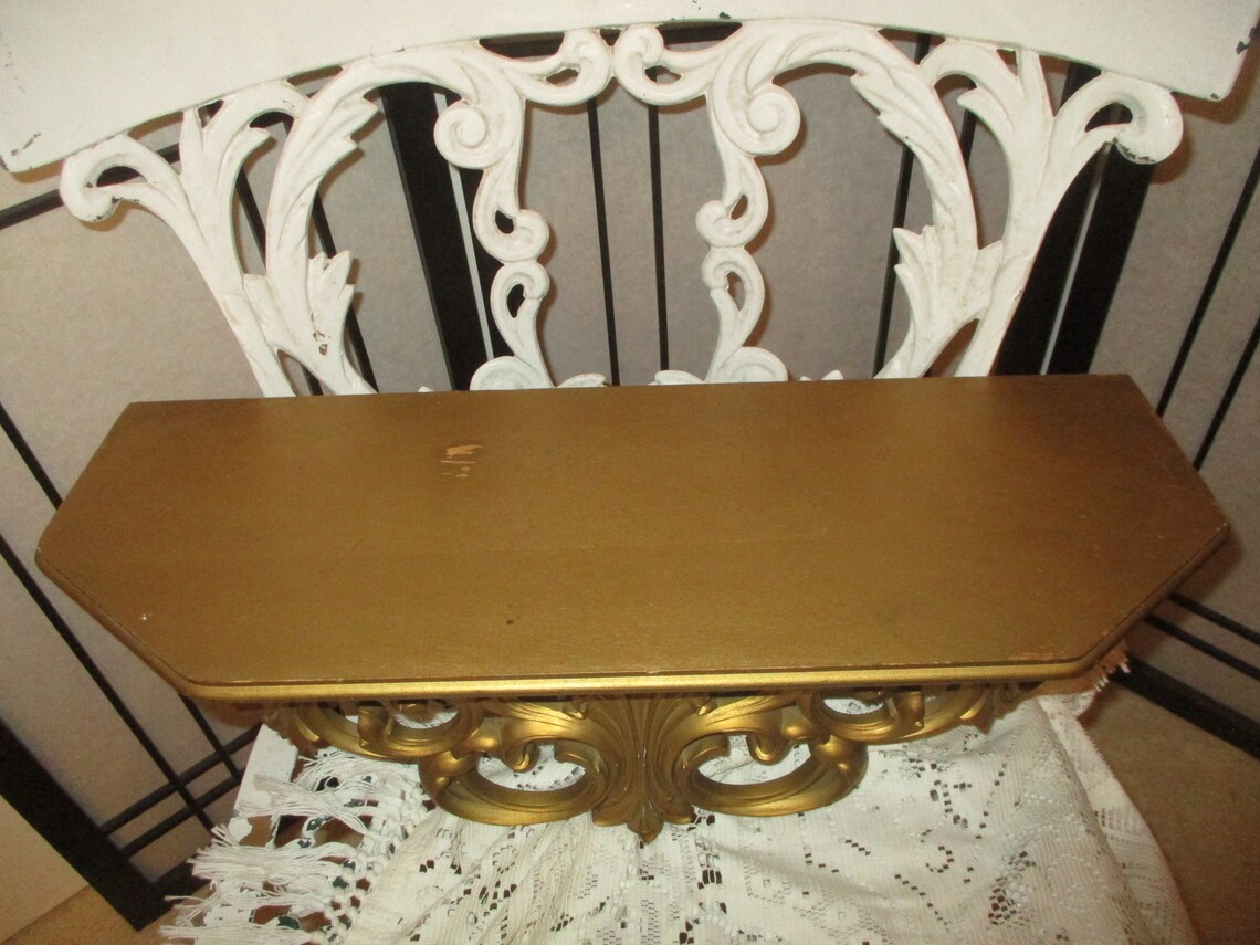 Syroco Ornate Gold Wall Table/shelf/console - Etsy