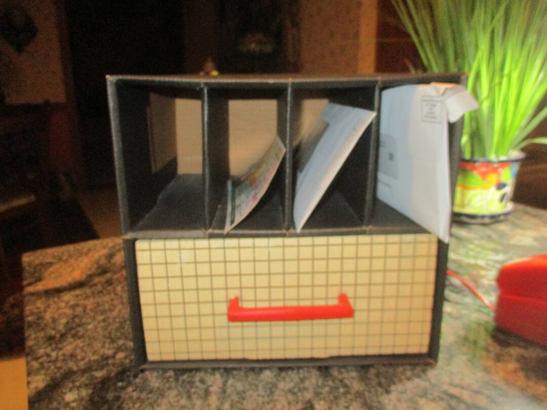 Retro Neat Ideas Bill, Office, Desk Organizer - Etsy