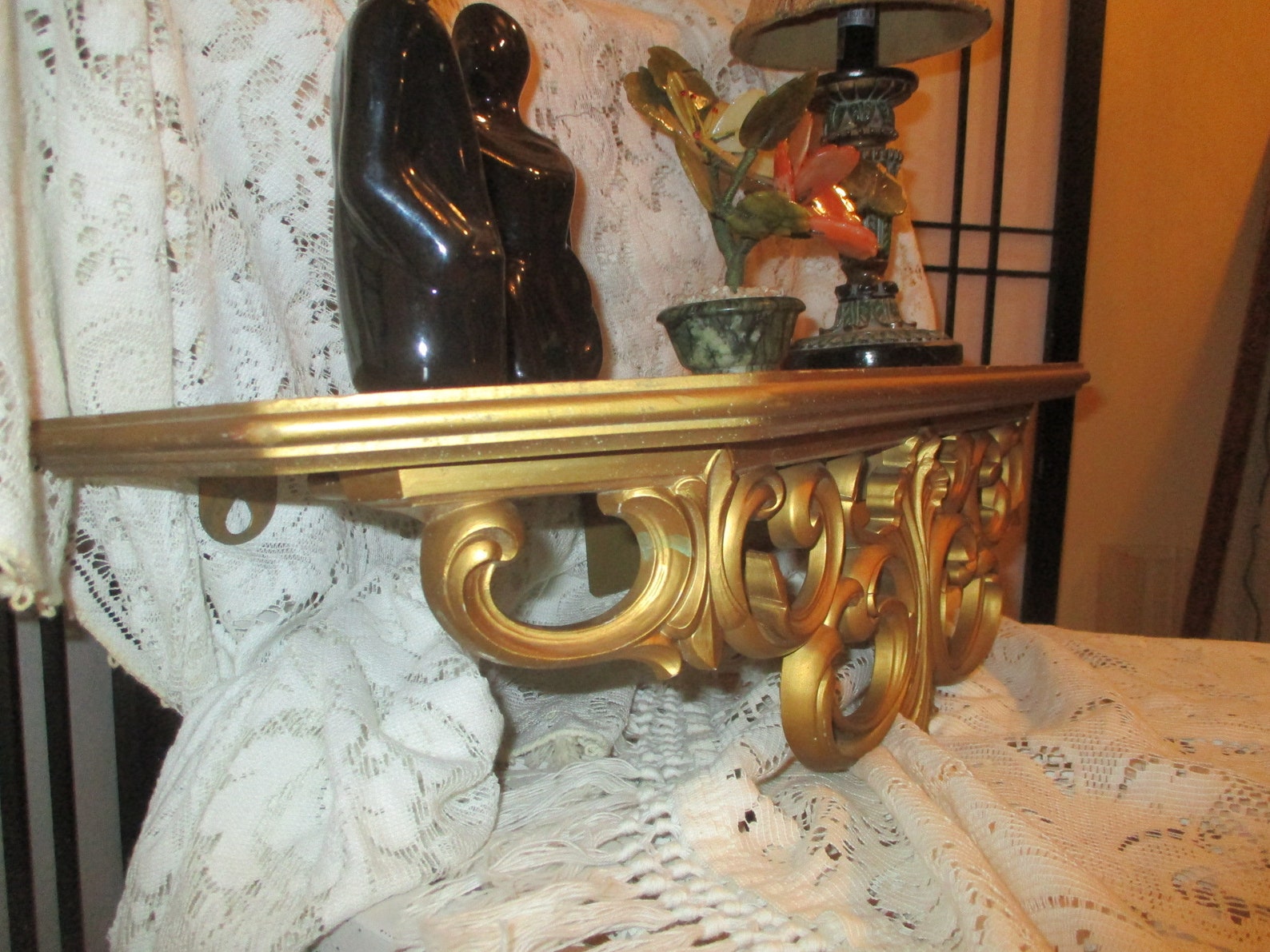 Syroco Ornate Gold Wall Table/shelf/console - Etsy