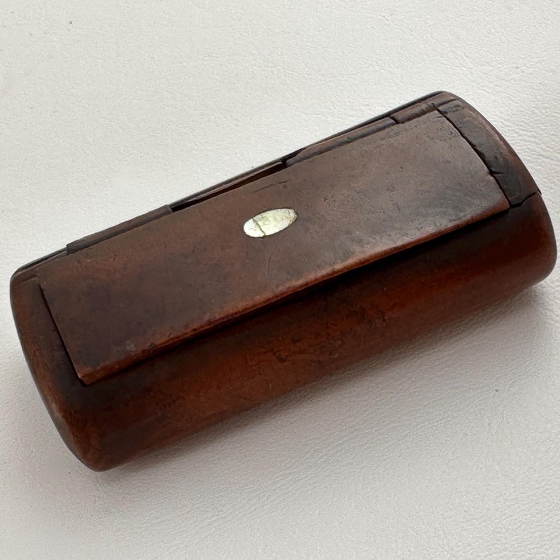Antique Snuff Box Wooden - Etsy