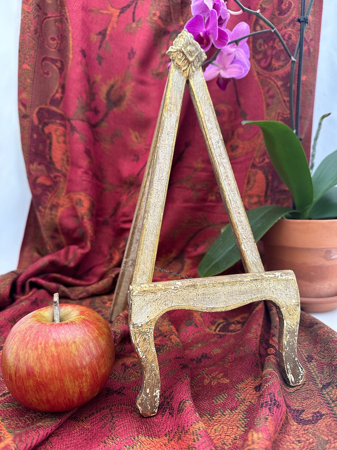 Vintage Florentine Table Top Art Easel - Decorative Wood Easel - Made ...