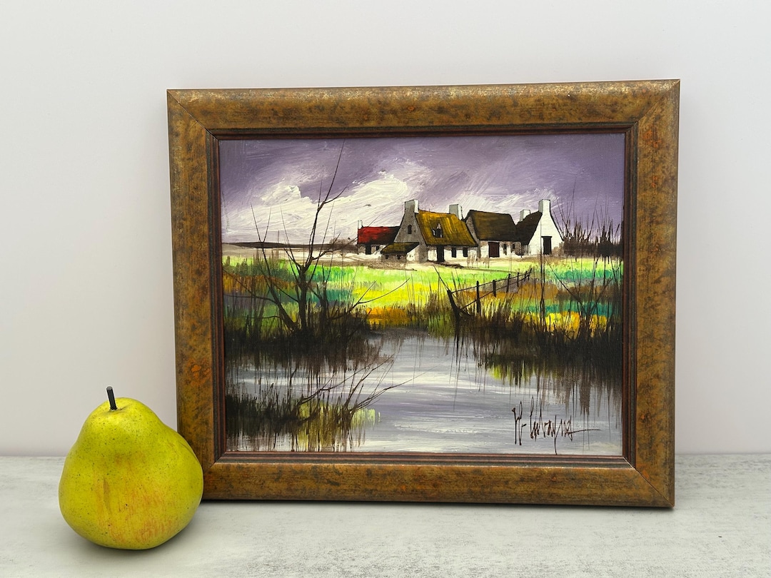 Jean Claude Cubaynes Vintage Oil Painting: French Countryside ...