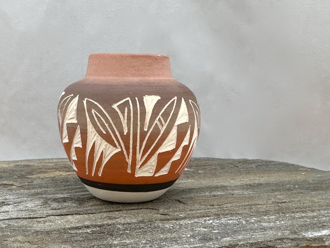 Vintage Native American Ute Pottery Signed TAIK Mountain Tribe Small ...