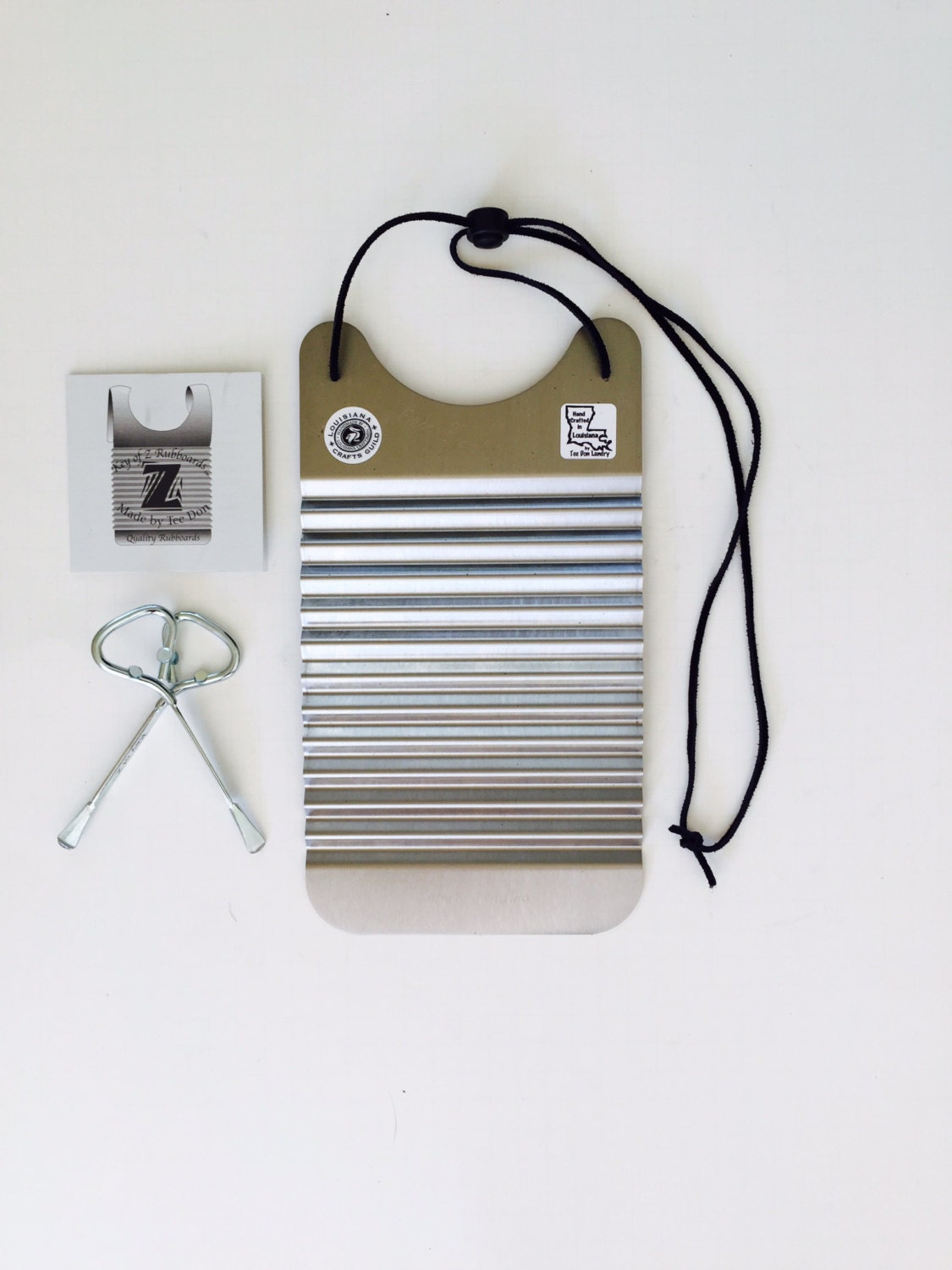 Purple & Yellow Zydeco Washboard Musical Percussion Instrument Rubboard ...