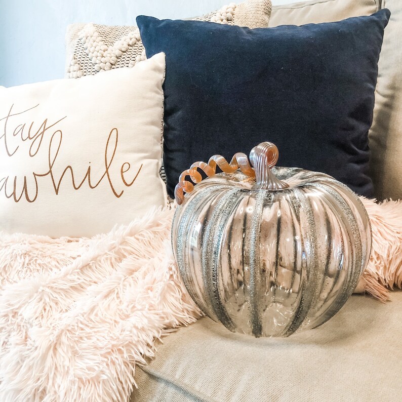 Happily Ever After Glass Pumpkin Luke Adams - Etsy