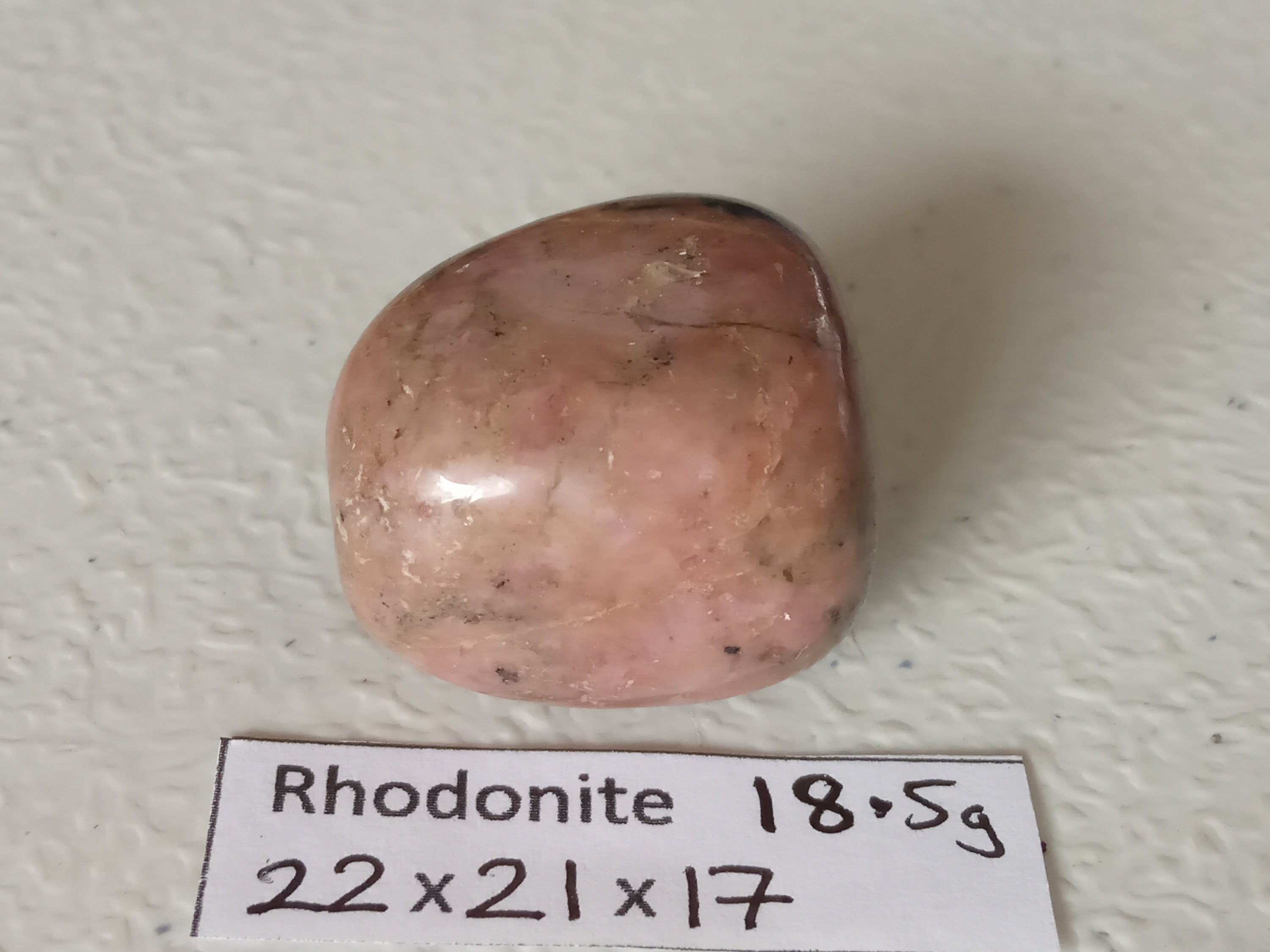 18.5g Natural Rose Rhodonite Crystal Gem Stone Freeform | Etsy