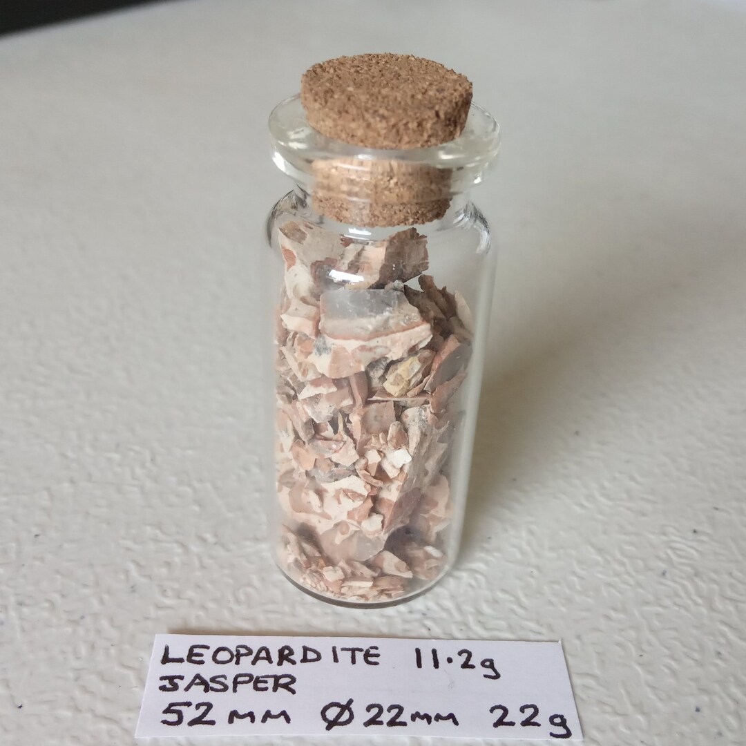 22g Bottle Beige Rough Leopardite Jasper Specimen - Etsy