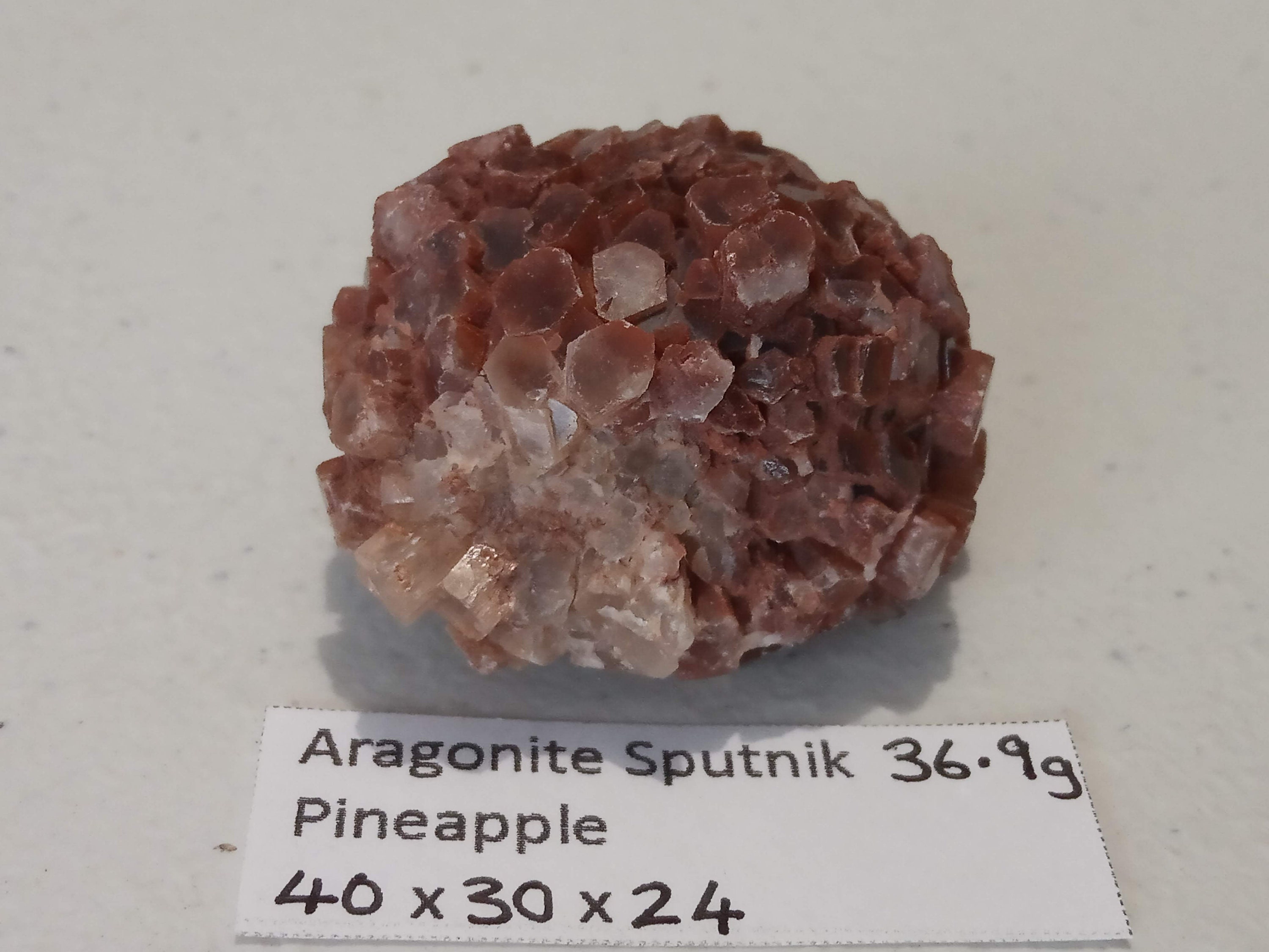 36.9g Natural rough Spainish ARGONITE / ARGONITA Sputnik | Etsy