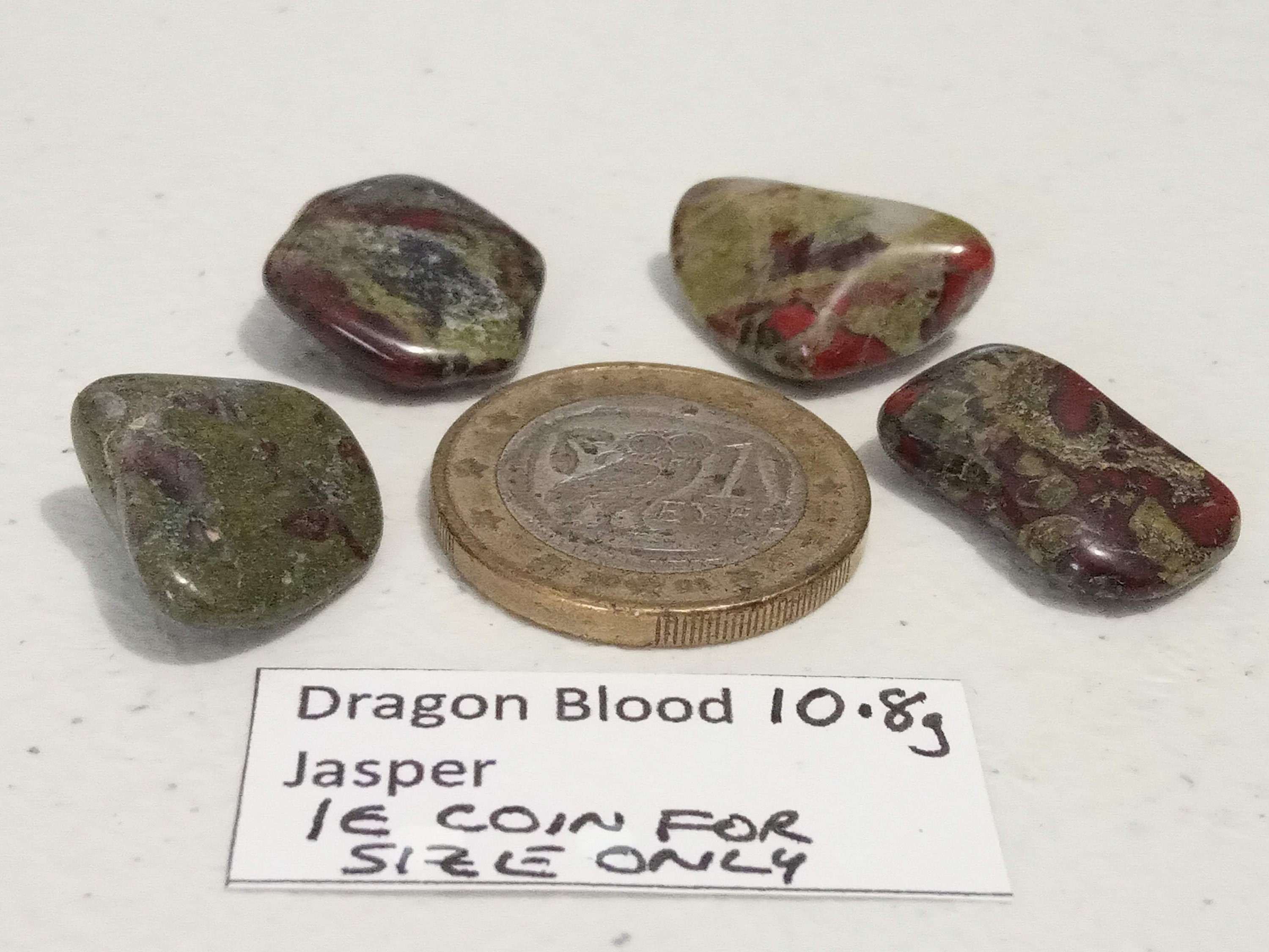 10.8g DRAGON BLOOD Jasper 100% Natural Tumbled Polished - Etsy UK