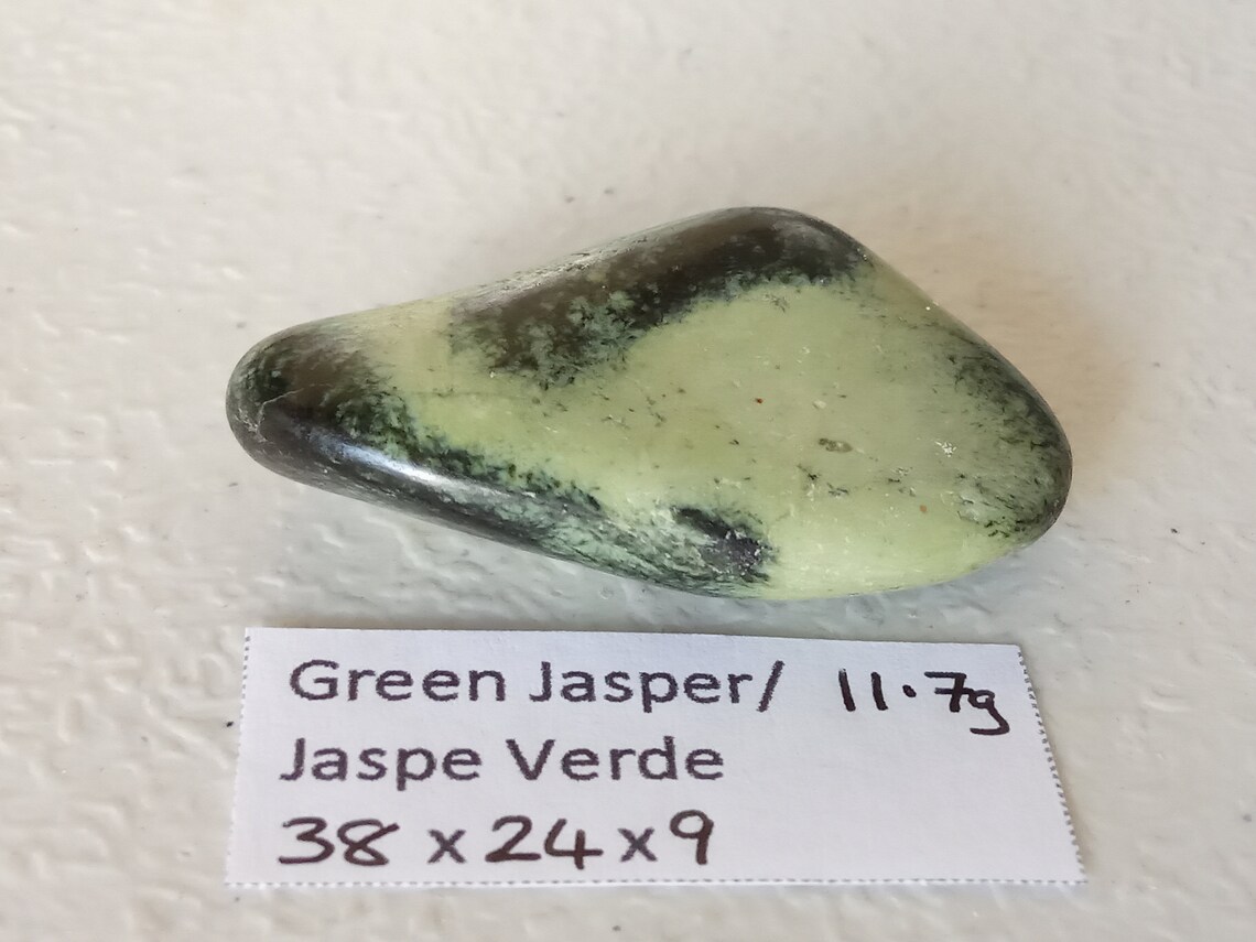 11.7g grüner Jaspis / Jaspe verde 100% natürliche | Etsy