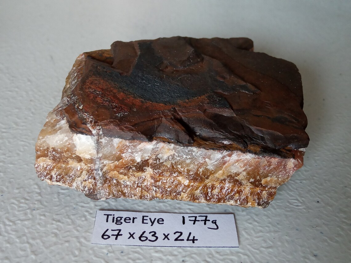 177g Natural rough Tigers eye Quartz Crystal Specimen | Etsy