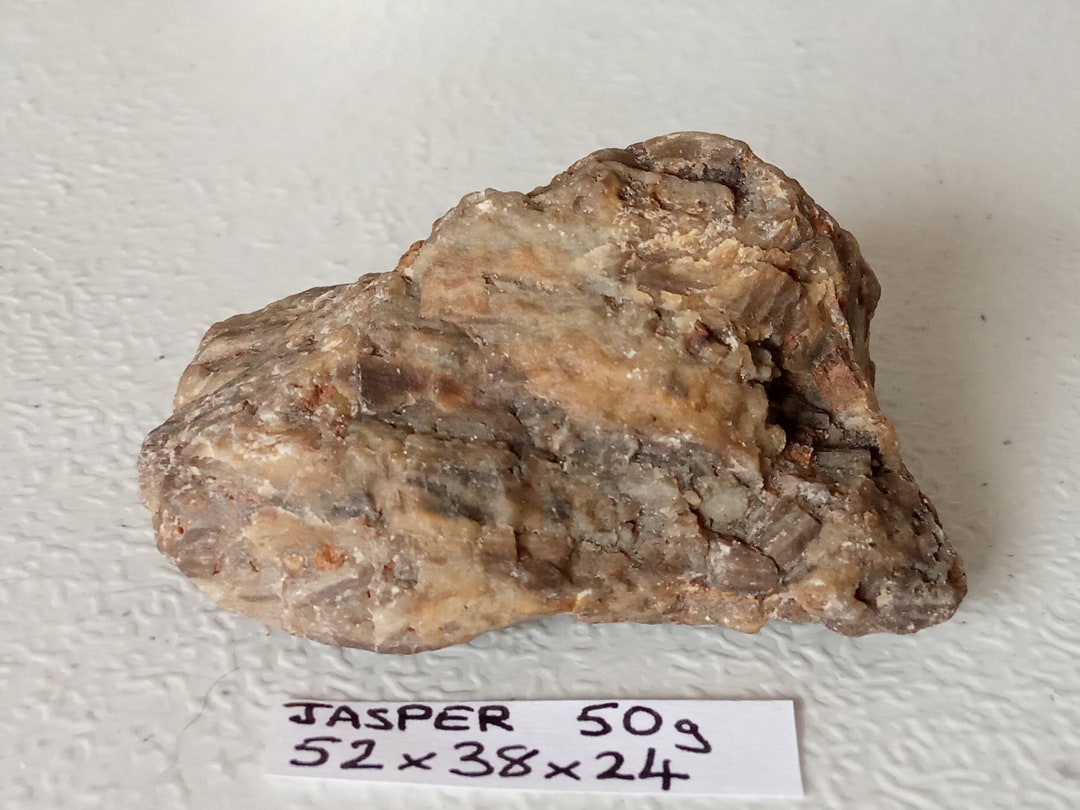 50g Beige & Brown Jasper SLAB Rough / JASPE Stone - Etsy