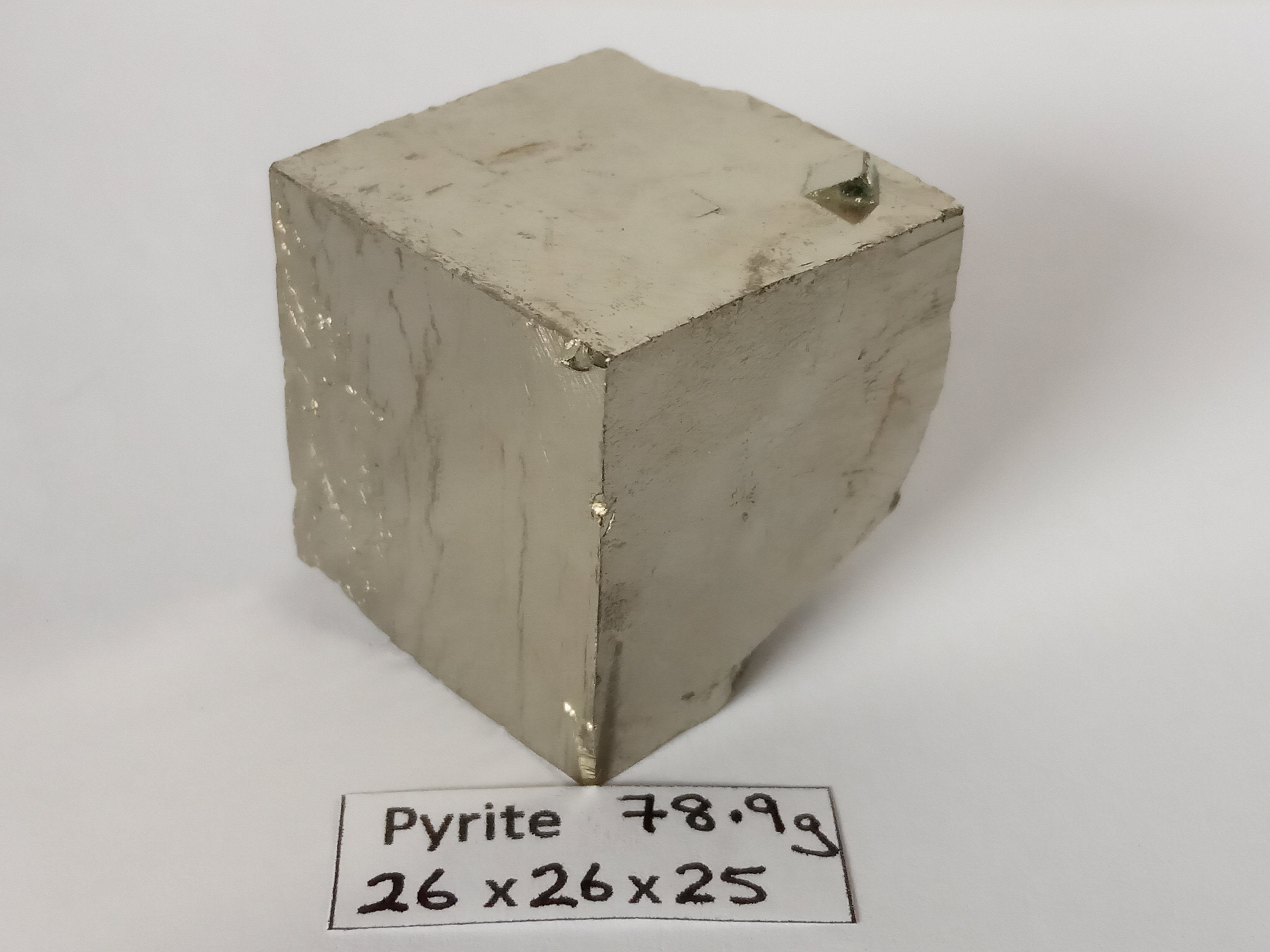 78.9g Real natural pyrite cube / fools gold crystal mineral | Etsy